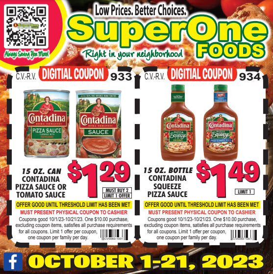 Special Promotions - Rebates | Super One Foods